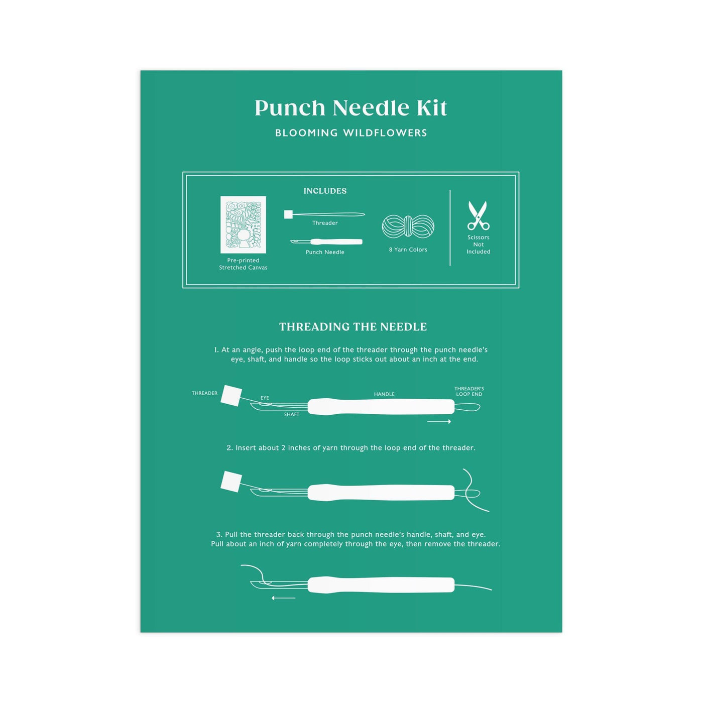 Blooming Wildflowers Punch Needle Kit | BIMA Museum Store