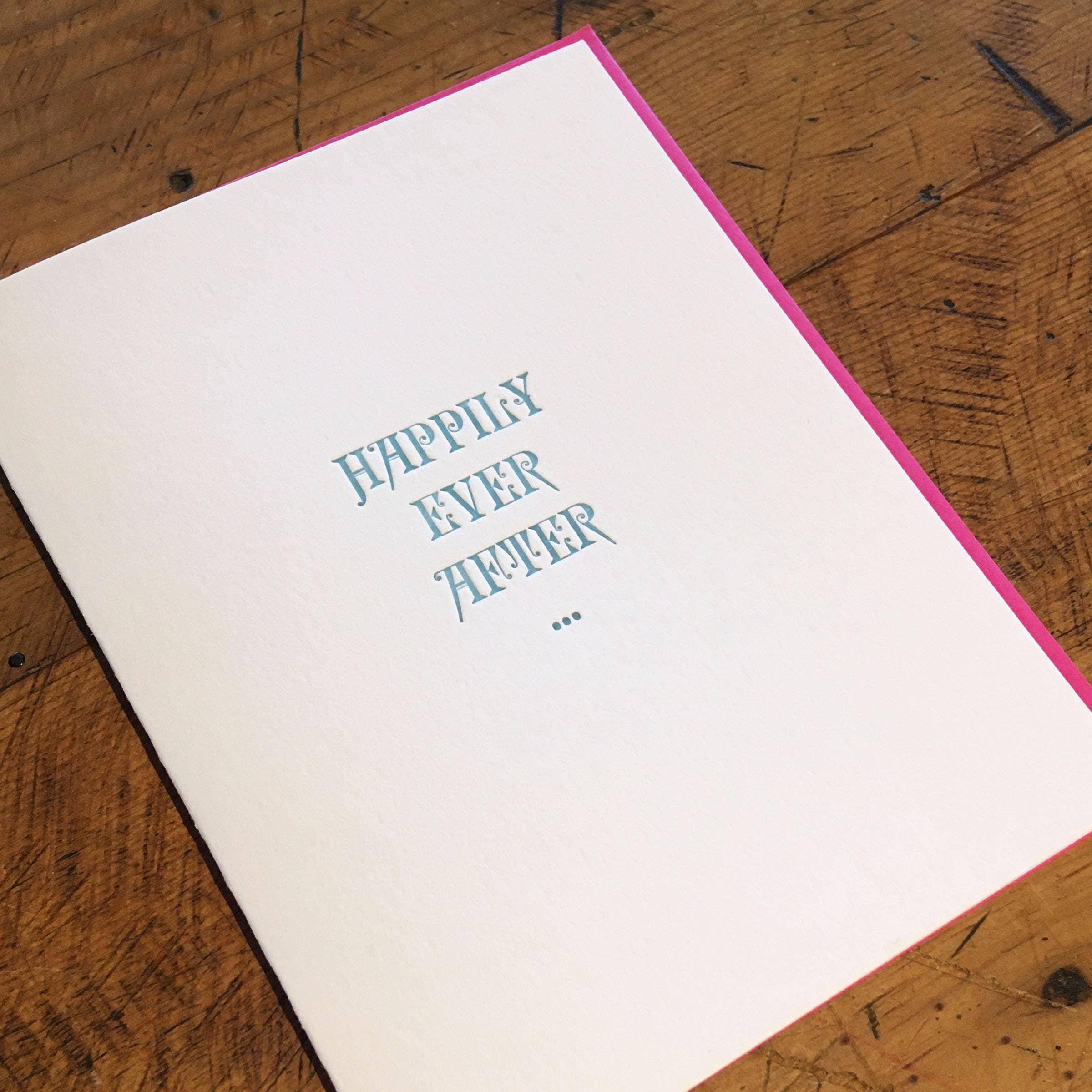 Happily Ever After Letterpress Card | BIMA Museum Store