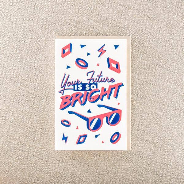 Future Is So Bright Greeting Card | BIMA Museum Store