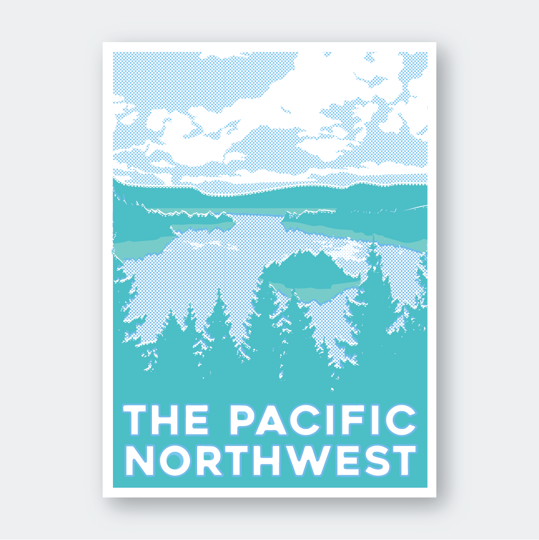 PNW Waterscape Sticker | BIMA Museum Store