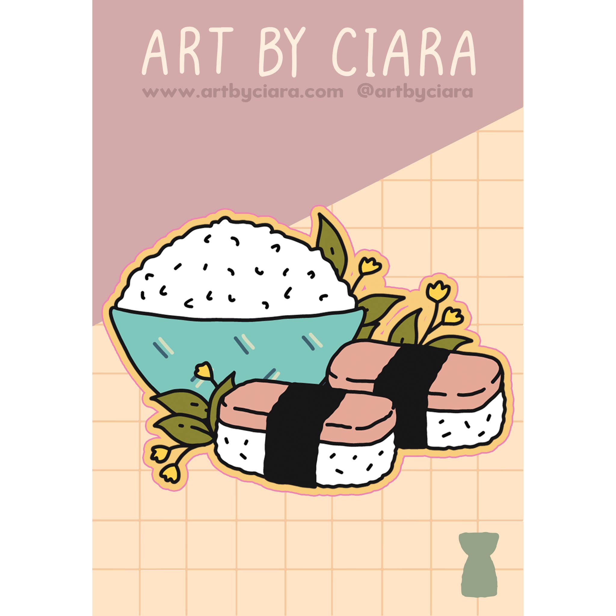 Spam Musubi Sticker | BIMA Museum Store