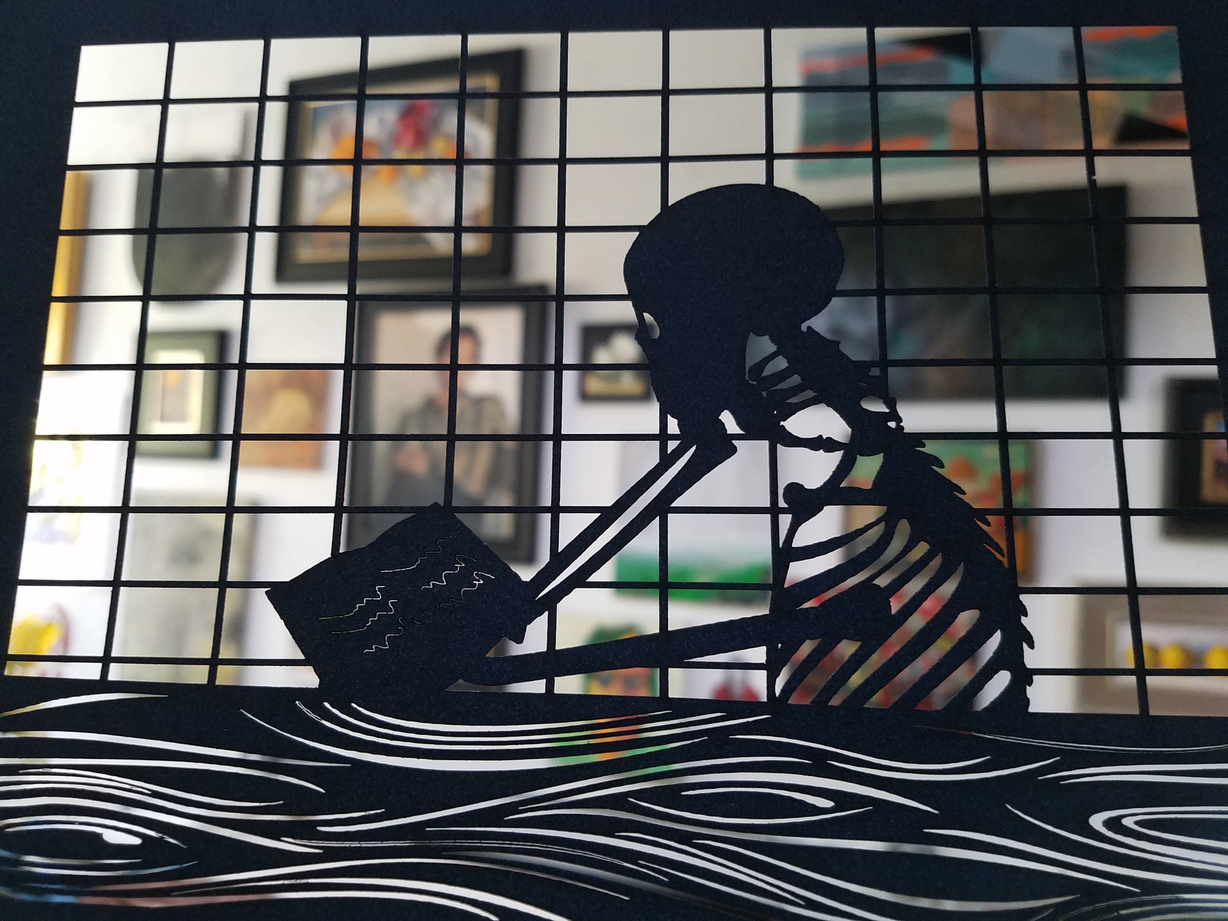 Calavera Reading - laser cut printing | BIMA Museum Store