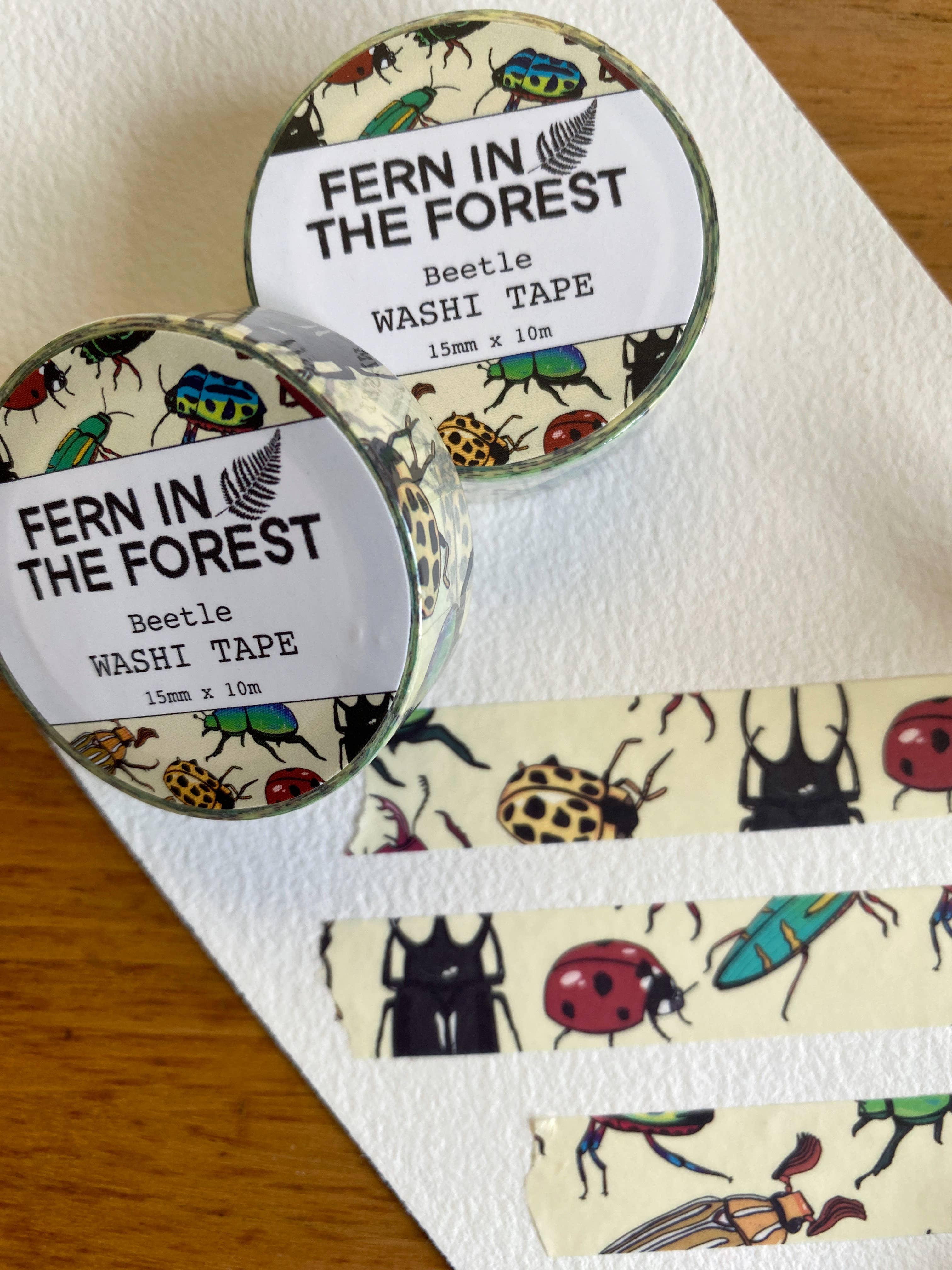Illustrated Beetle Washi Tape | BIMA Museum Store
